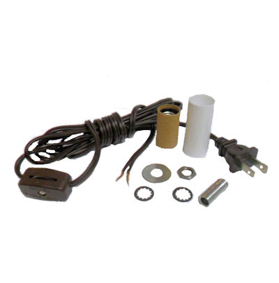 MINI-LAMP KIT BROWN CORD | Texas Lamp Parts